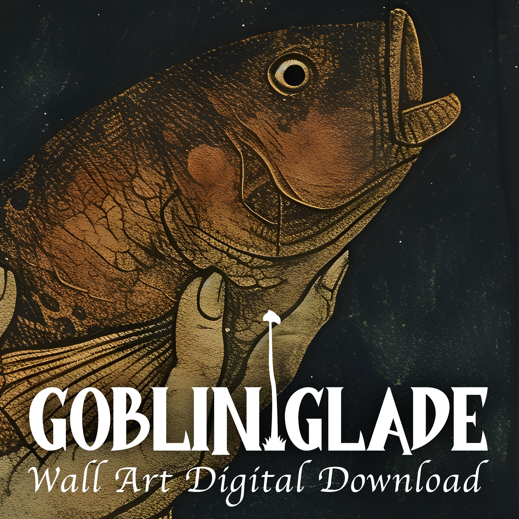 Troll Wall Art Printable Painting Whimsical Goblin Swedish Nordic ...