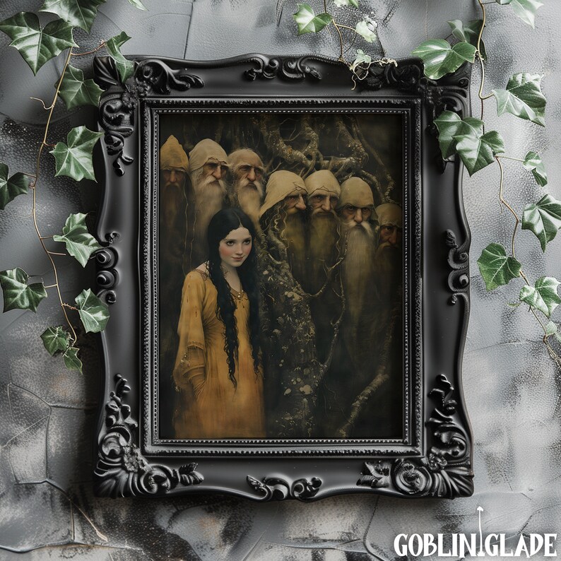 Snow-white and the Seven Dwarves Painting Printable Brothers Grimm ...