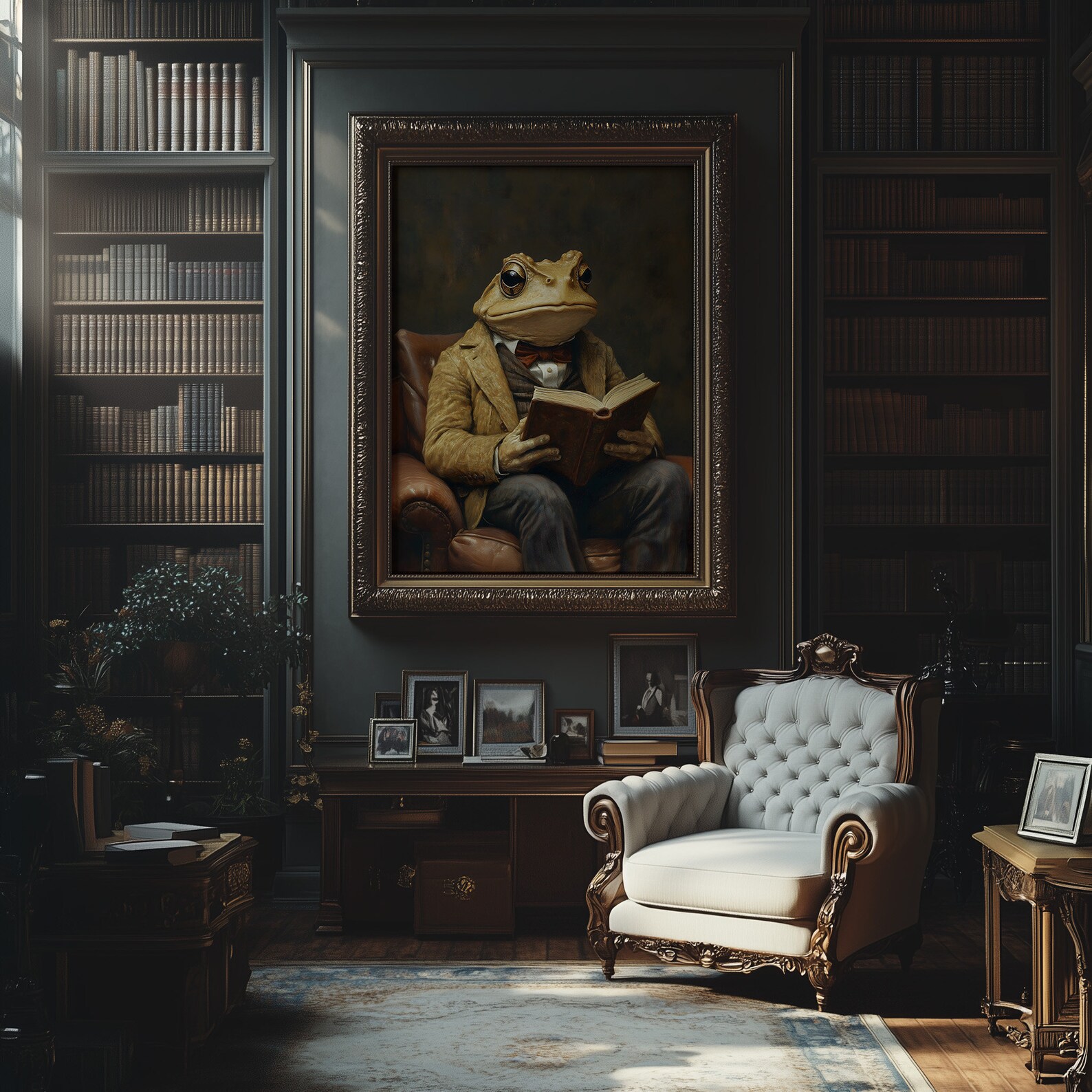 Mr. Toad With Book - Printable Wall Art Wind in the Willows Painting ...