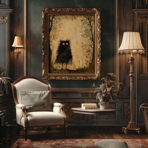 Box Square Man Wall Art Printable Moody Monster Painting Print Funny ...