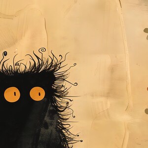 Box Square Man Wall Art Printable Moody Monster Painting Print Funny ...