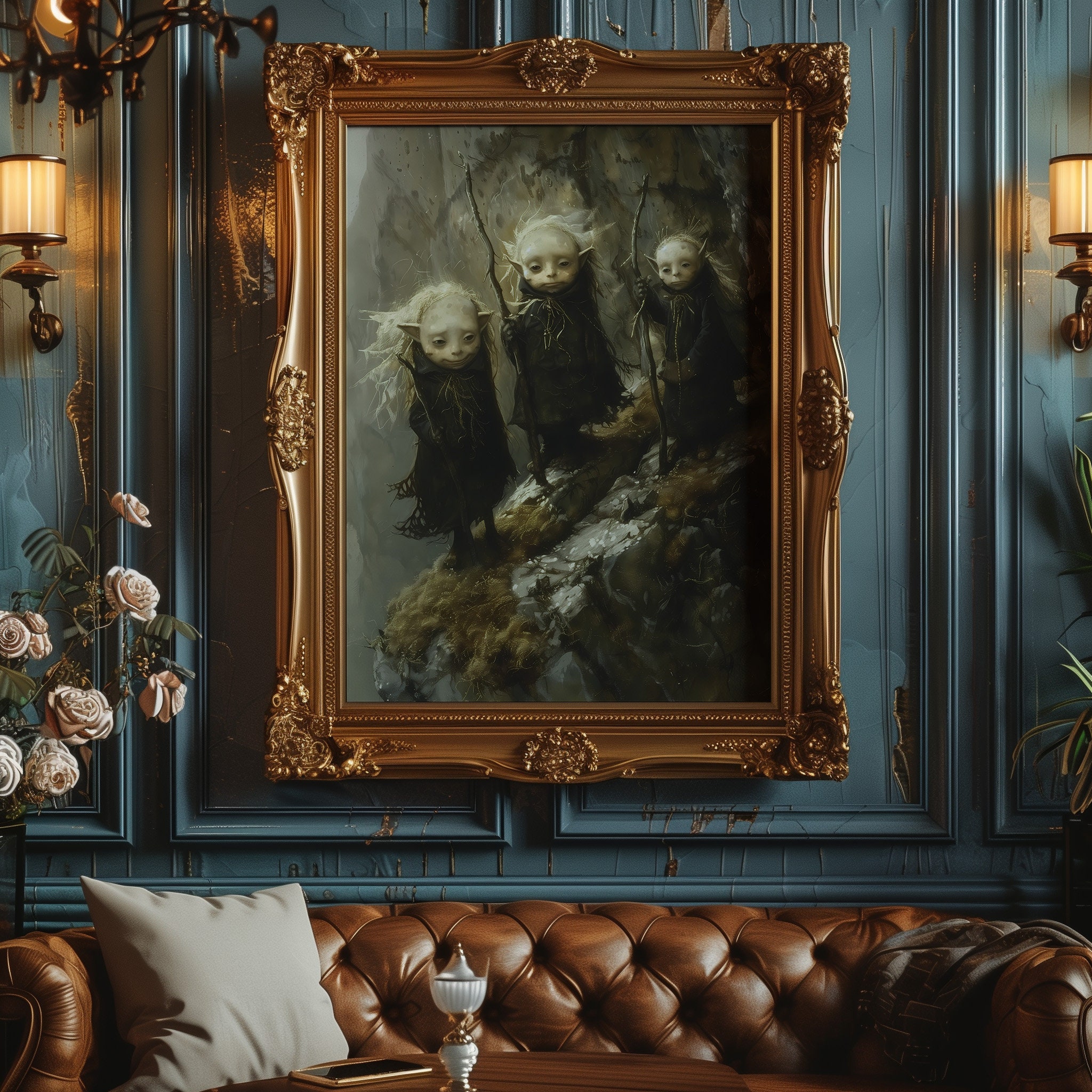 Huldufolk Wall Art Printable Fantasy Painting Icelandic Faroese Nordic ...