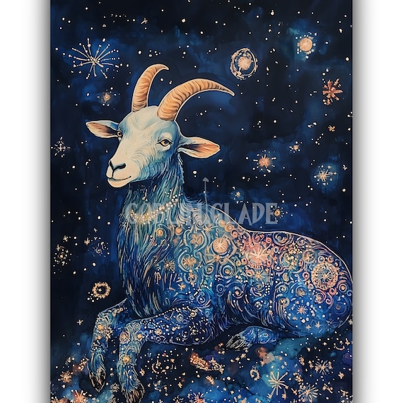 Capricorn Goat Art