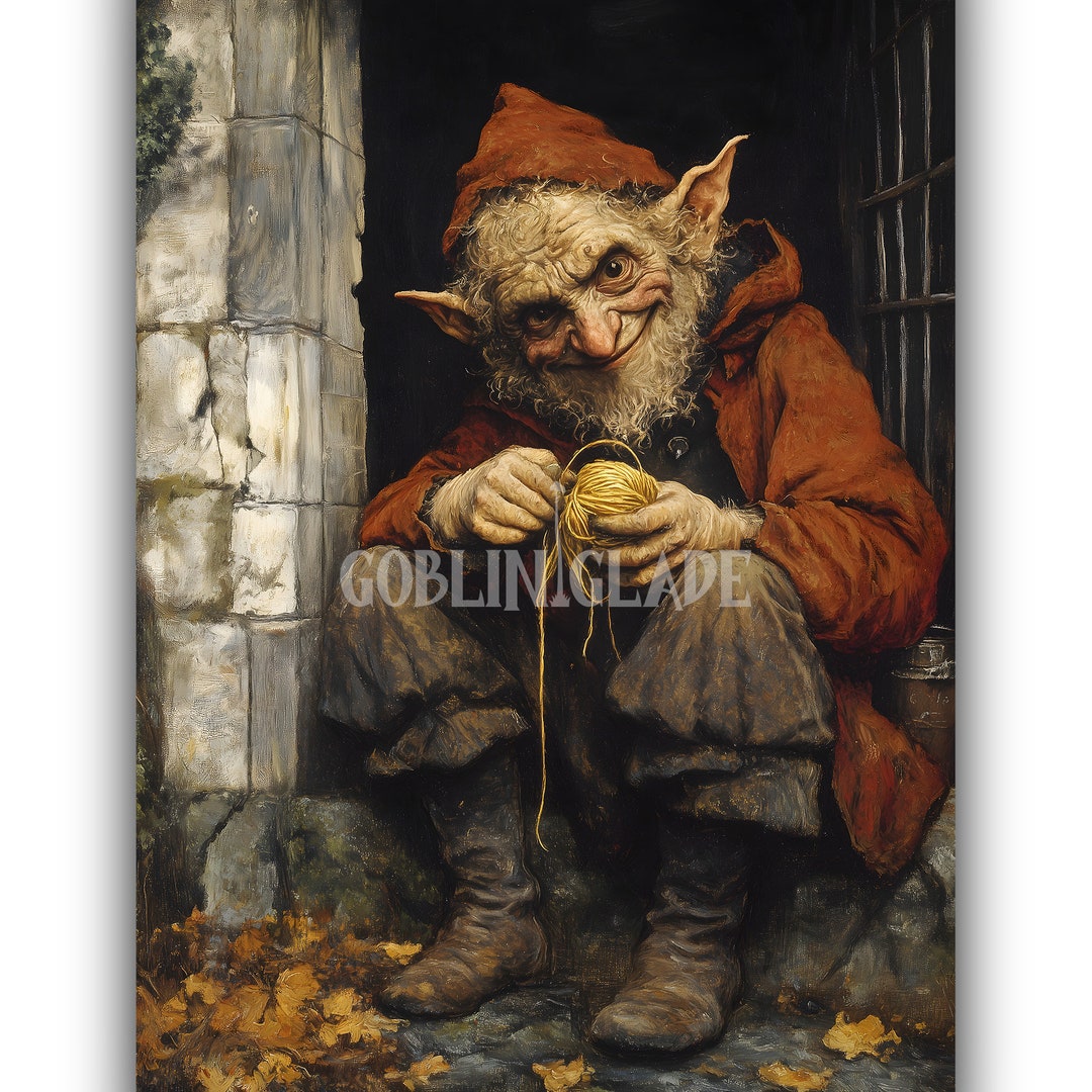 Rumpelstiltskin Painting - Printable Brothers Grimm Fairy Tale Poster ...