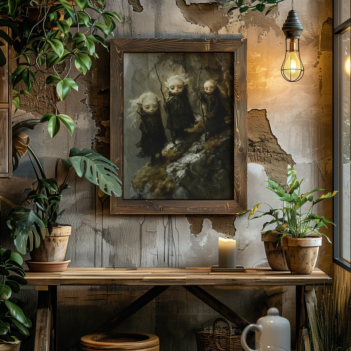 Huldufolk Wall Art Printable Fantasy Painting Icelandic Faroese Nordic ...