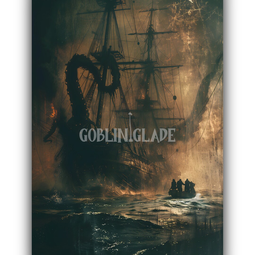 Cthulhu Art Wall Art Printable Lovecraftian Horror Cosmic Horror Art ...