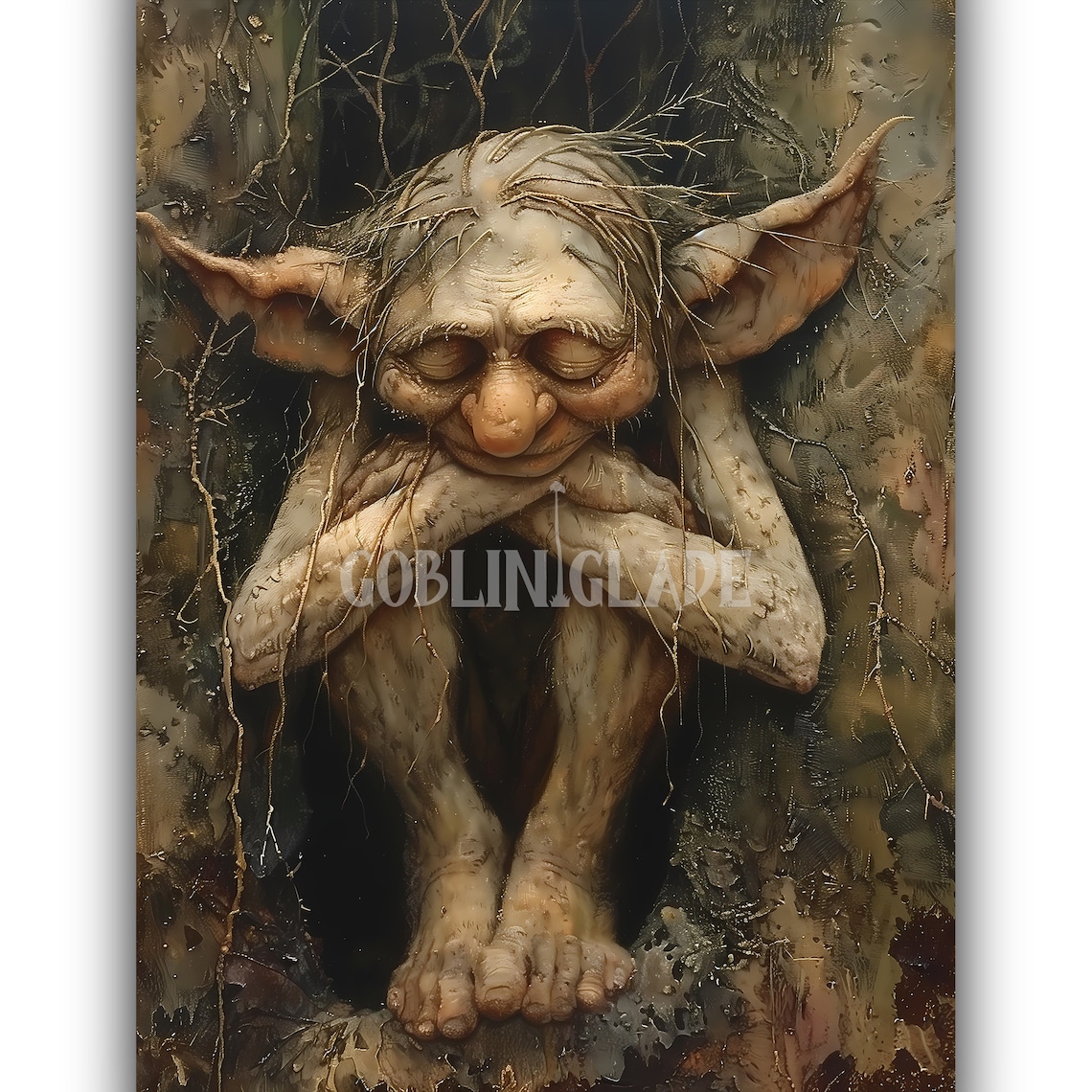 Troll Wall Art Printable Painting Mushroom Whimsical Giant Swedish ...