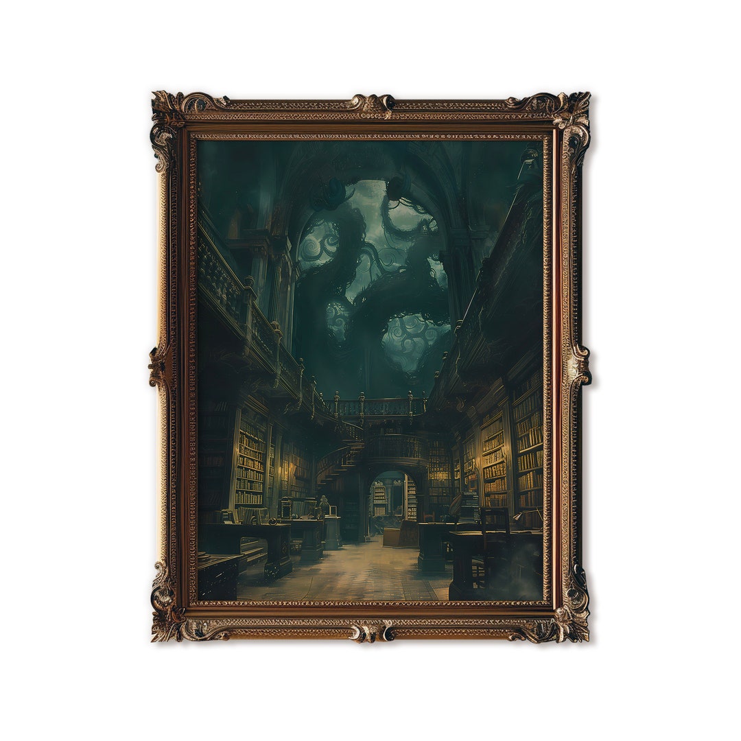 Cthulhu Wall Art Printable Lovecraft Inspired Eldritch Horror Artwork ...