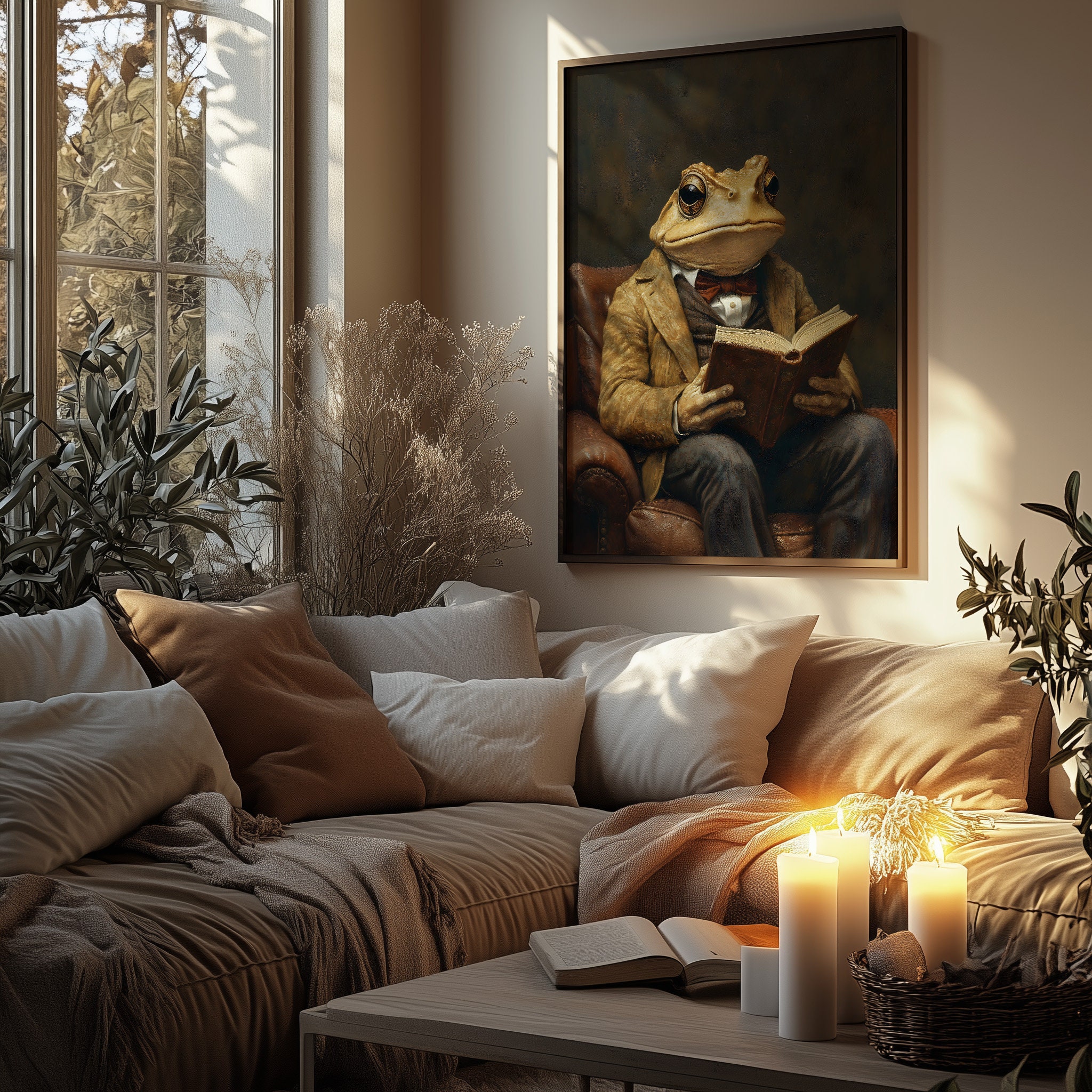 Mr. Toad With Book - Printable Wall Art Wind in the Willows Painting ...