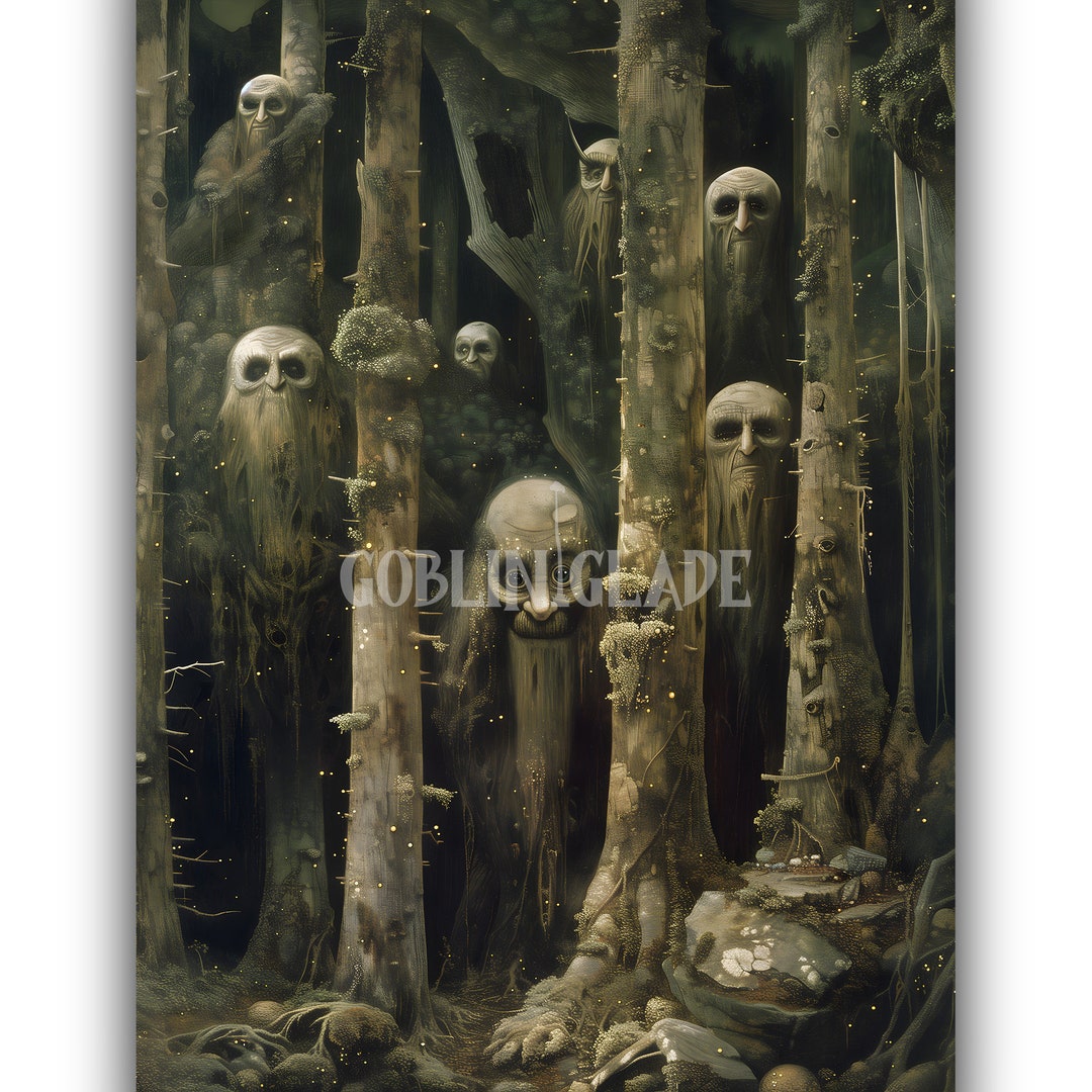 Dead People of the Enchanted Forest Printable Wall Art Ghost Art ...