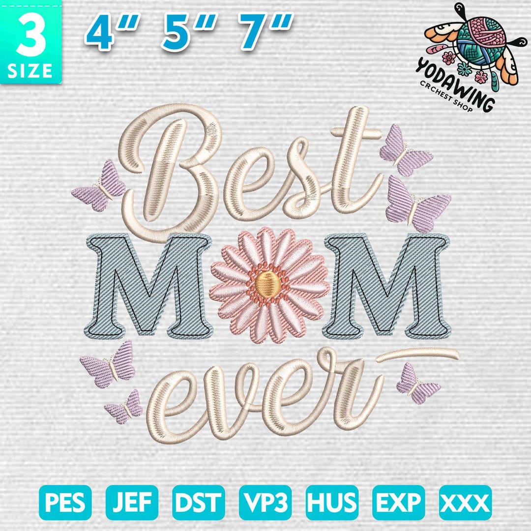 Floral Mama Embroidery Design, Mother Day Embroidery Design, Mama ...