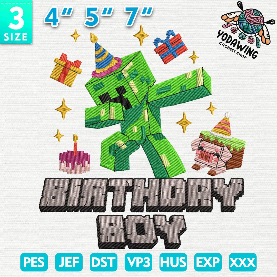 Gamer Squad Embroidery Design, Pixel Gamer Embroidery Design, Movie ...