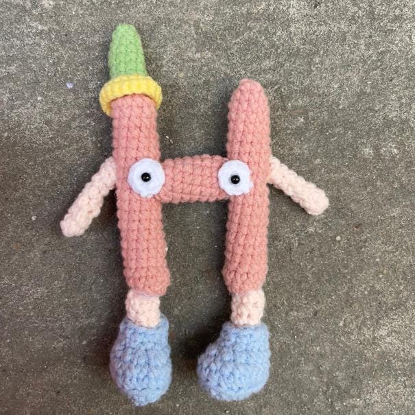 Crochet PDF Pattern, Alphabet Keychain Crochet Pattern, Alphabet ...