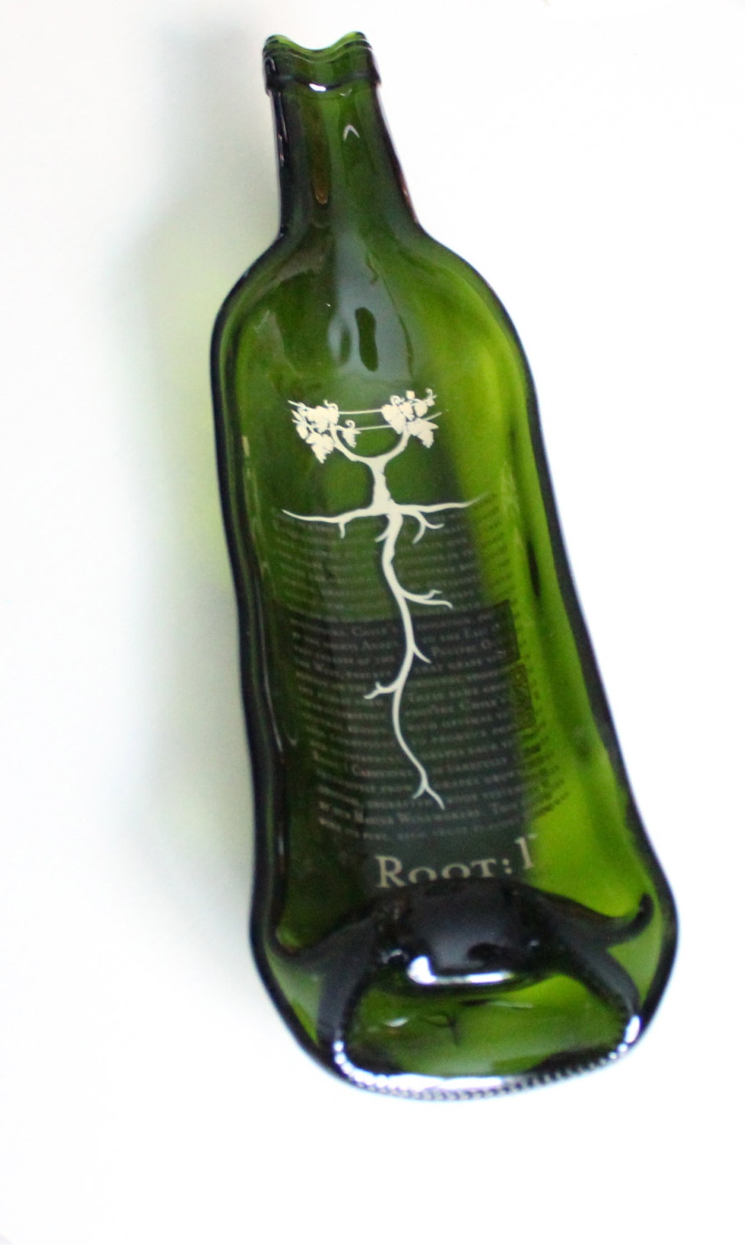Root 1 Carmenere, Wine Bottle, Bowl, Dip Bowl, Cheese Plate, Recycled ...