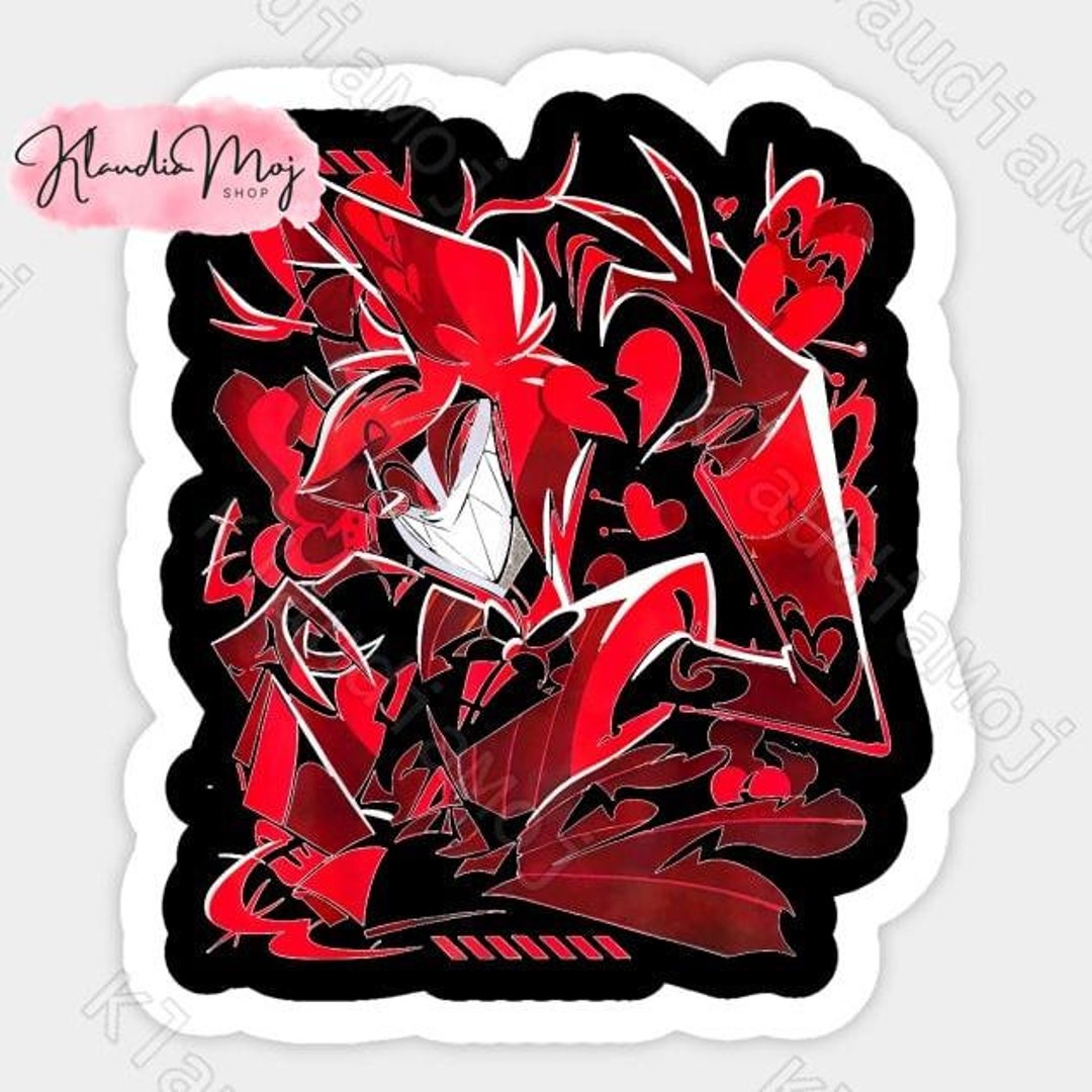 Alastor Hazbin Hotel Bumper Sticker, Alastor Sticker, Hazbin Hotel ...