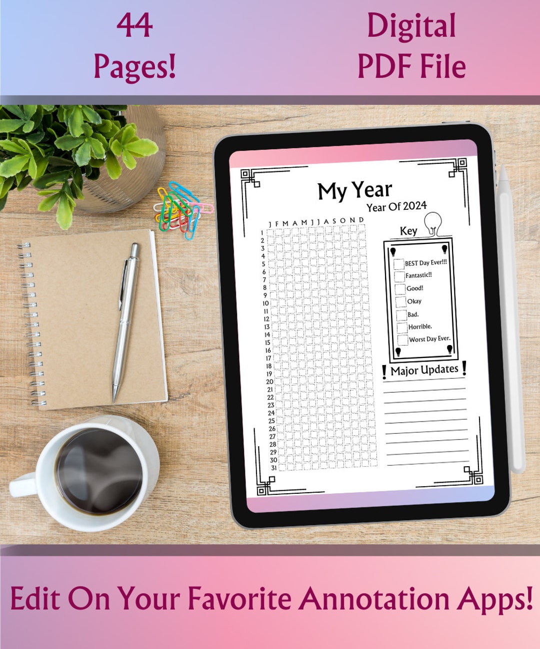 Starter Journaling Bundle - Digital and Printable - Multiple Page Sizes ...