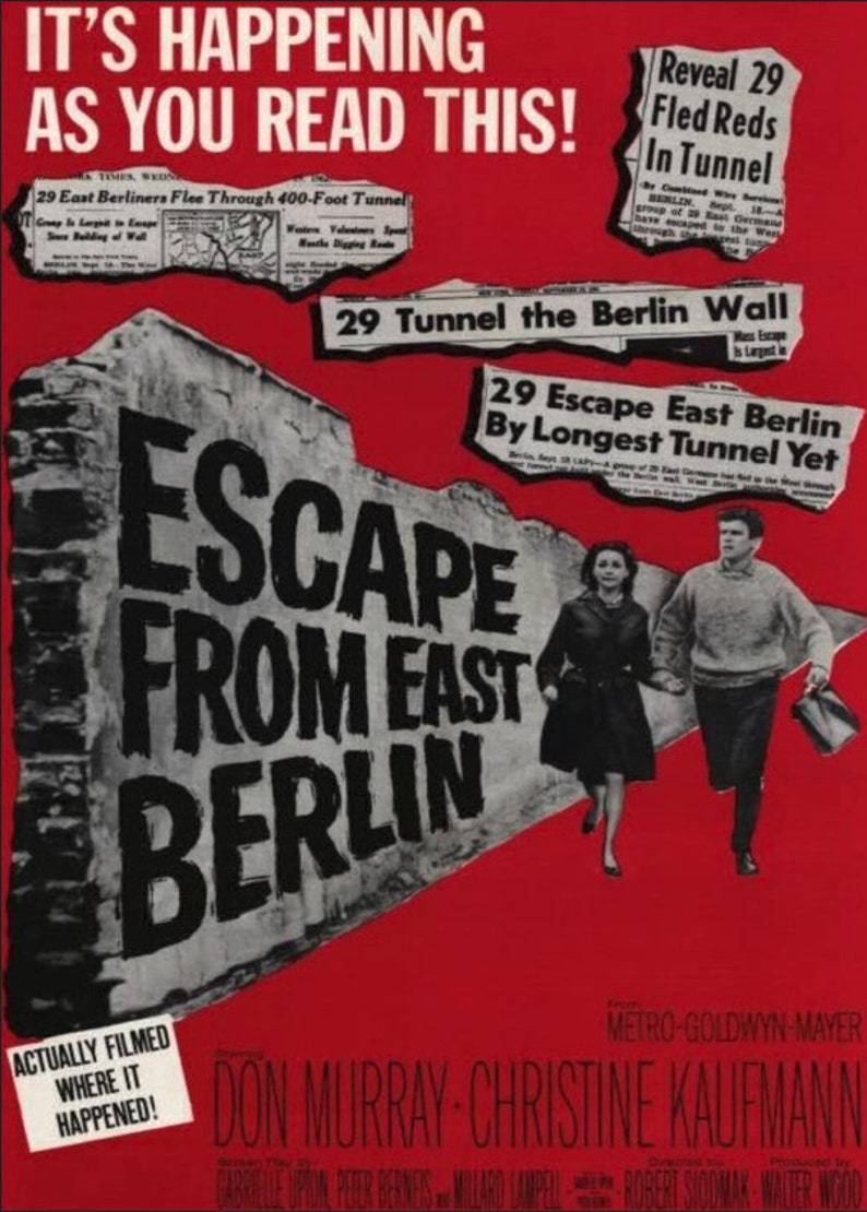 Escape From East Berlin, DVD, Cold War Thriller - Etsy