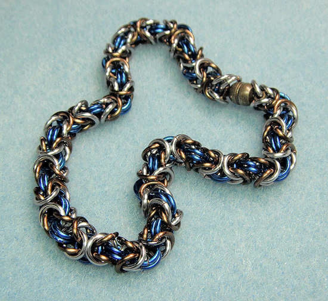 Chain Maille Tutorial Byzantine and Box Weaves / Patterns - Etsy