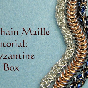 Chain Maille Tutorial - Byzantine and Box Weaves / Patterns - Etsy