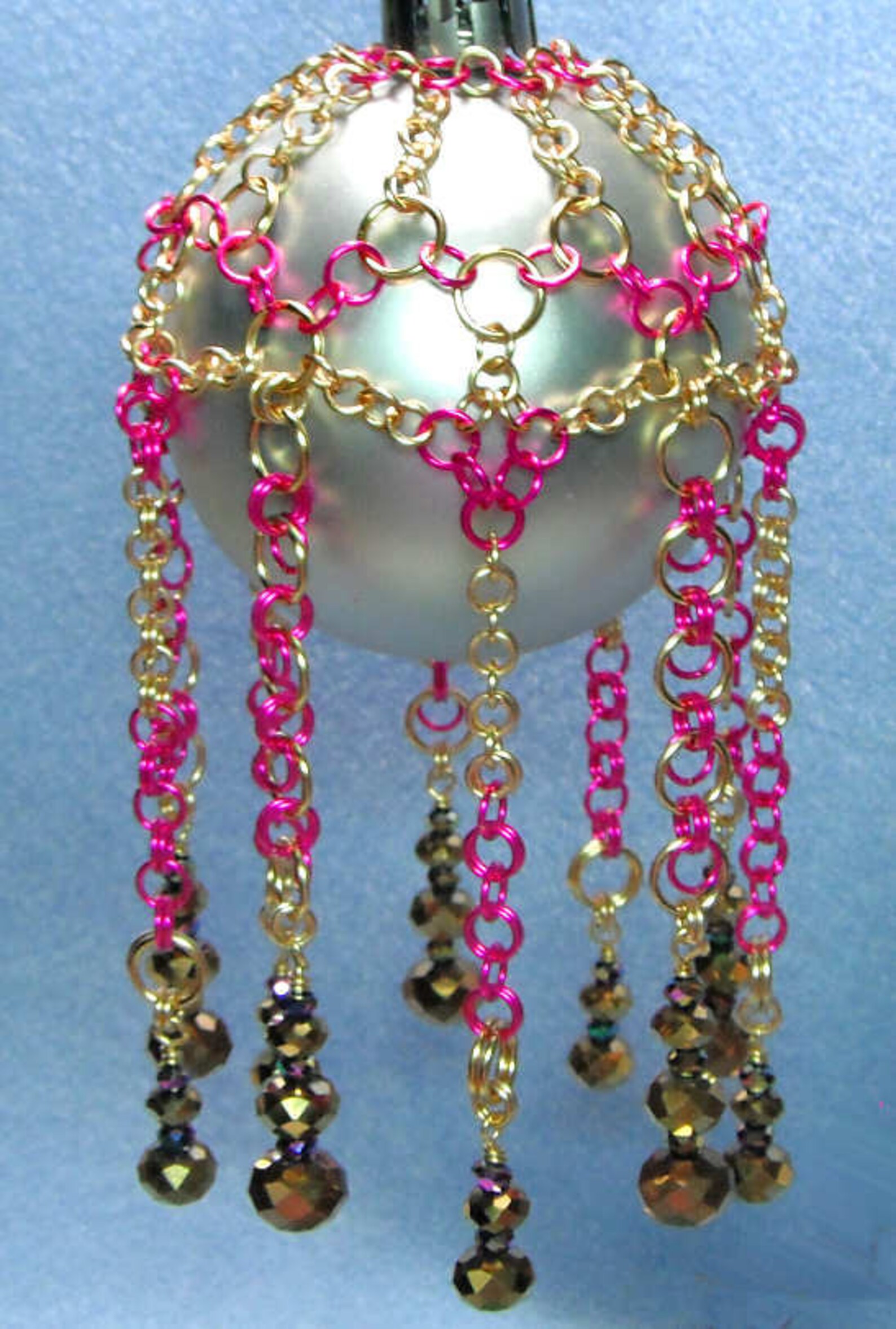 Chain Maille Tutorial - Chain Maille Ornament Covers 1 - Etsy