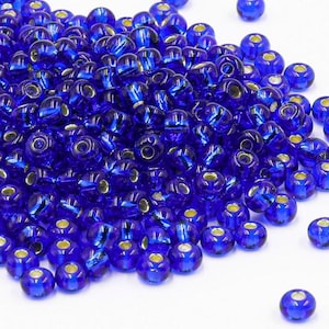 25g Dark Blue Seed Beads Collection Various Sizes High Quality Preciosa ...