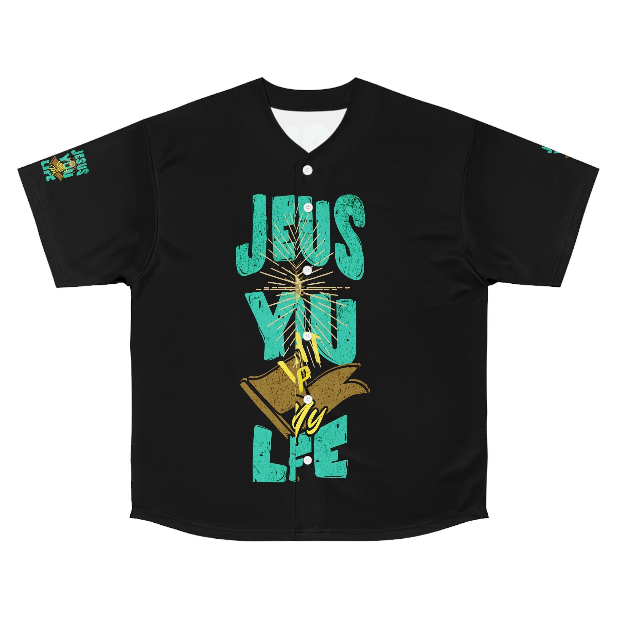 Jesus Light Religious Men's Baseball Jersey Eli3s Original "praise and ...