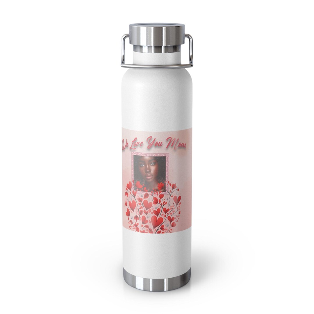 Moms Water Bottle Eli3s we Love You Mom Series Bottle Copper Vacuum ...