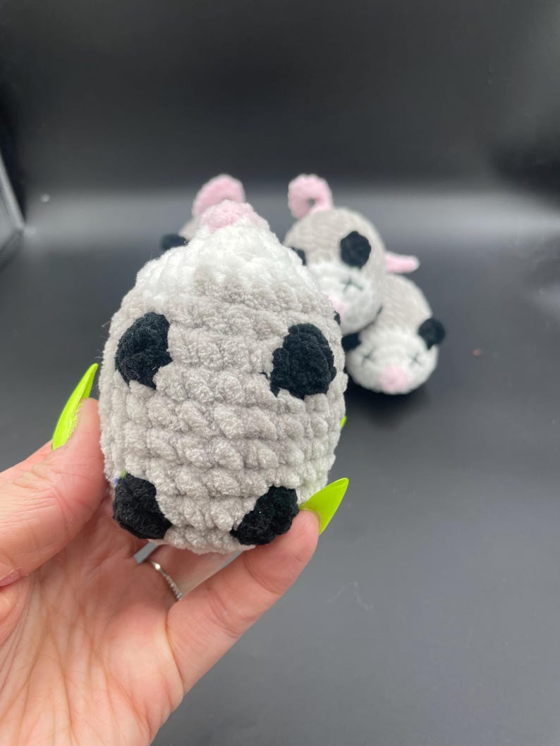 Crocheted Opossum Plush Toy, Pocket Pal - Etsy