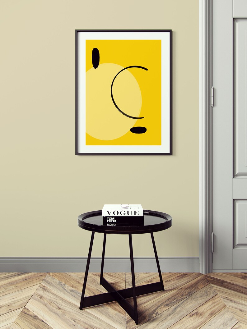 Deconstructed Smiley Face - Gallery Wall Art - Modern Wall Decor ...
