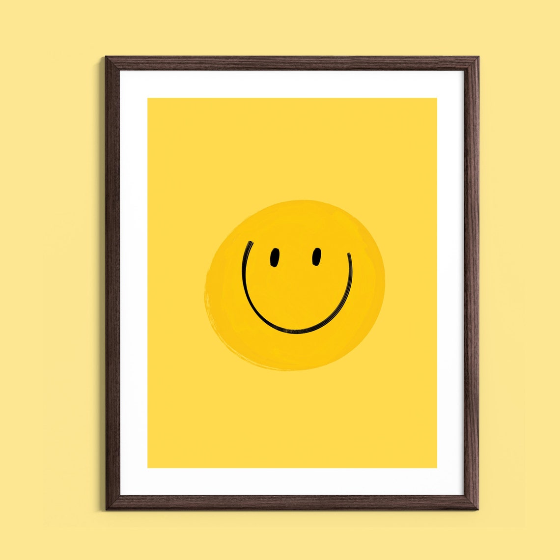 Smiley Print - Gallery Wall Art - Modern Wall Decor - Printable ...