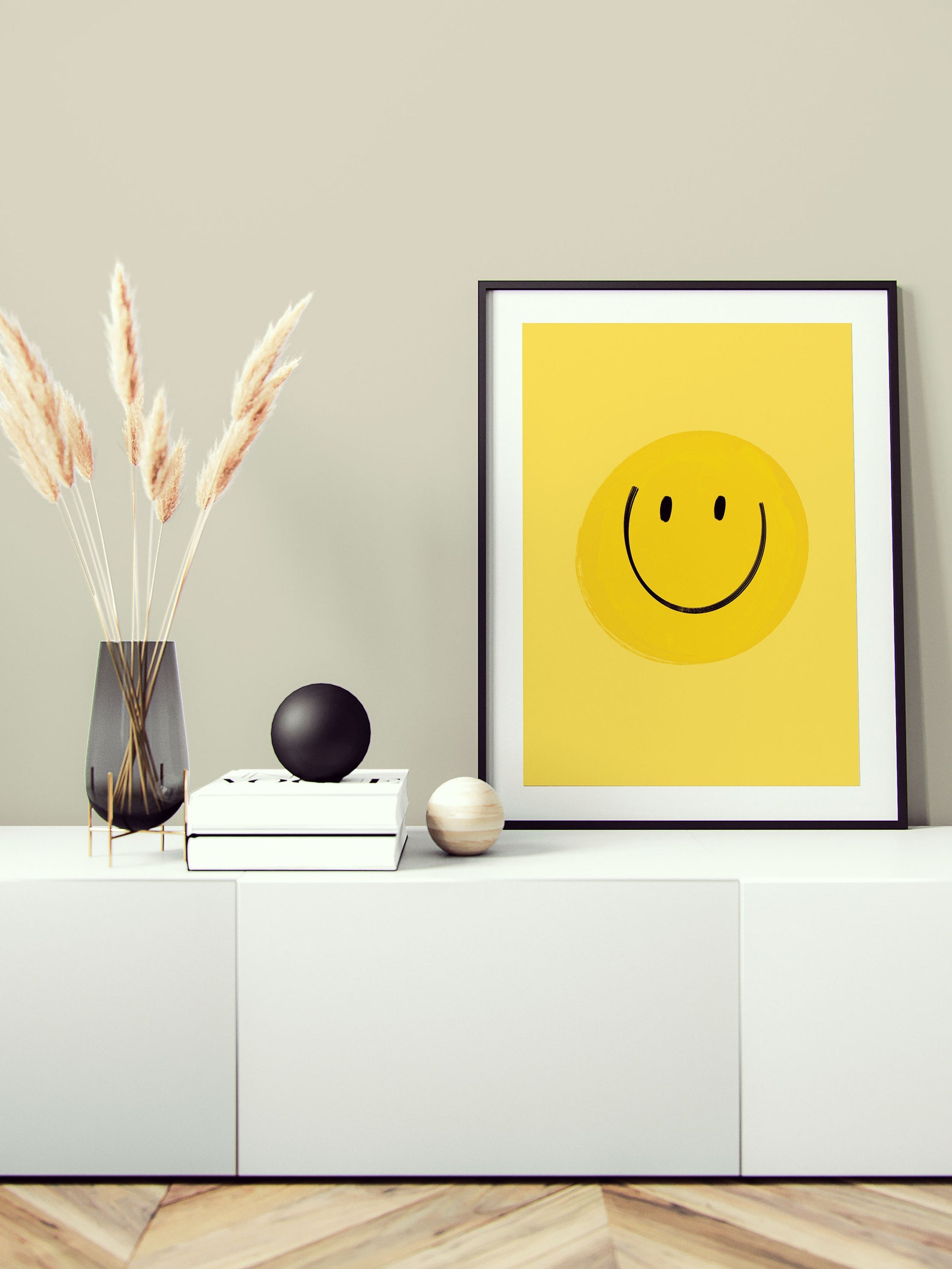 Smiley Print - Gallery Wall Art - Modern Wall Decor - Printable ...