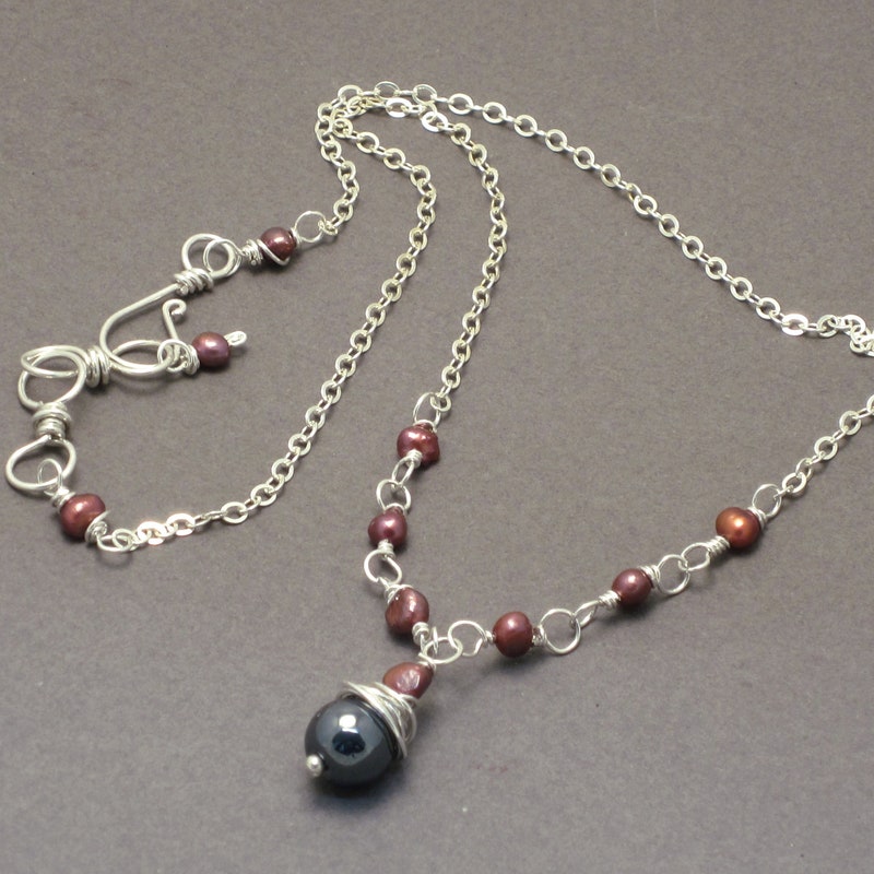 Silver Pearls Rebecca Etsy