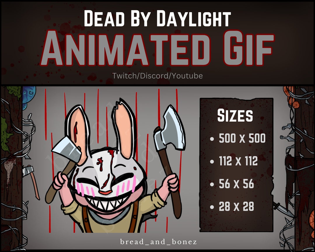 Animated Bunnymmy Huntress Dance DBD Stream Gif/emote - Etsy