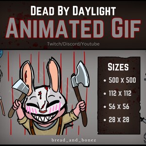 Animated Bunnymmy Huntress Dance DBD Stream Gif/emote - Etsy