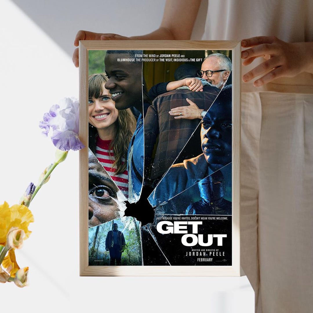 Get Out Movie Poster,high Quality Canvas Printing, Wall Art, Home ...