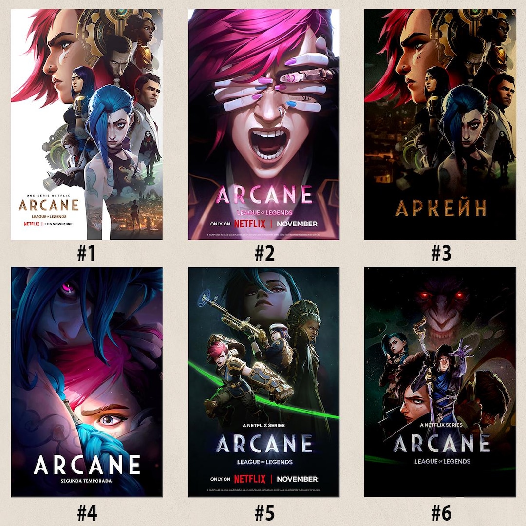 Arcane Season 2 Poster, Arcane Movie 2024 Poster,high Quality Canvas ...