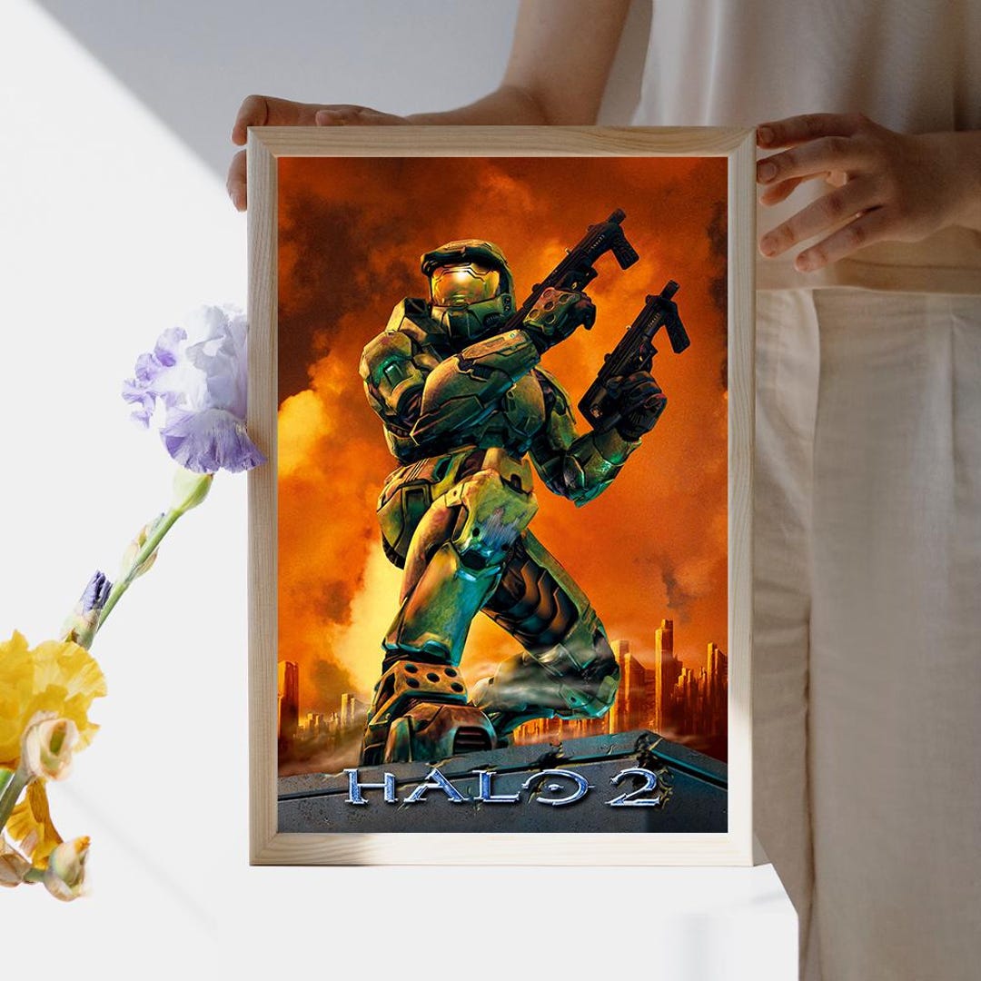 Halo 2 Poster,high Quality Canvas Printing, Wall Art, Home Decoration ...