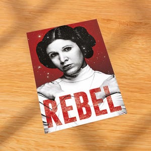 Princess Leia Rebel Poster,high Quality Canvas Printing, Wall Art, Home ...