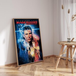 Blade Runner 1982 Movie Poster, High Quality Canvas Printing, Wall Art ...