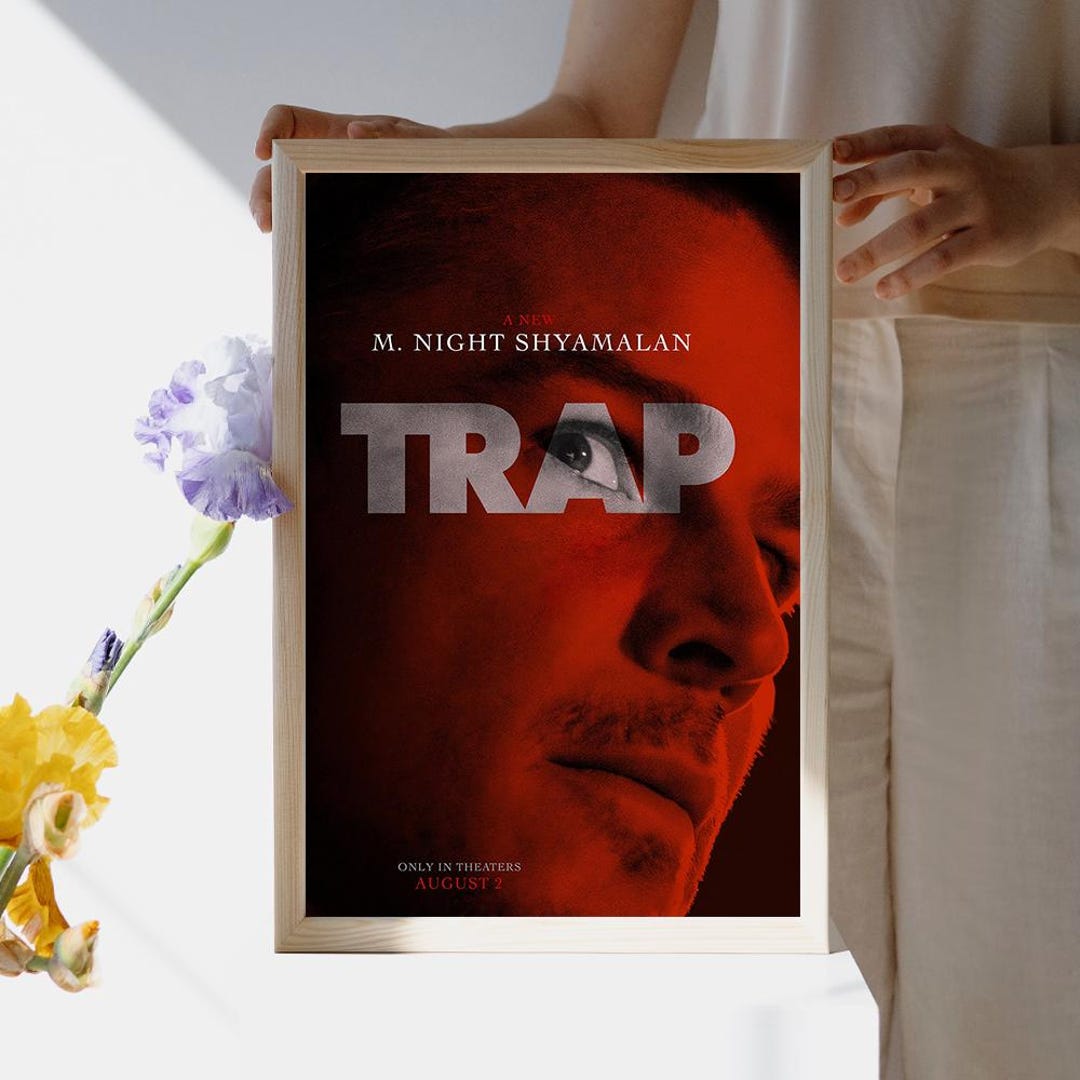 Trap 2024 Movie Poster, High Quality Canvas Printing, Wall Art, Home ...