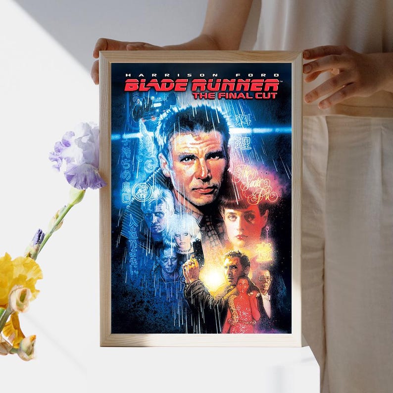 Blade Runner 1982 Movie Poster, High Quality Canvas Printing, Wall Art ...