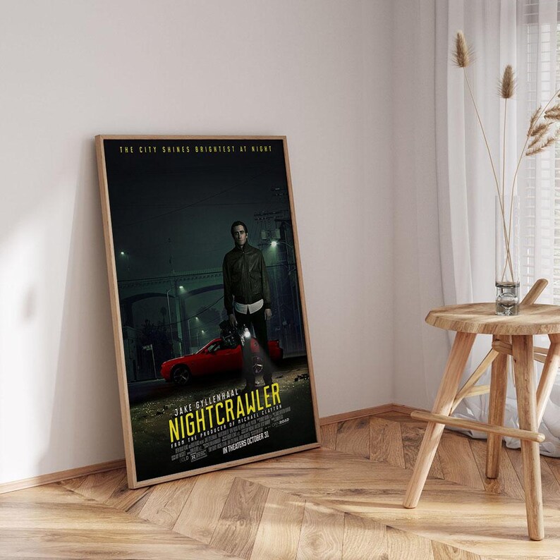 Nightcrawler Movie Poster,high Quality Canvas Printing, Wall Art, Home ...