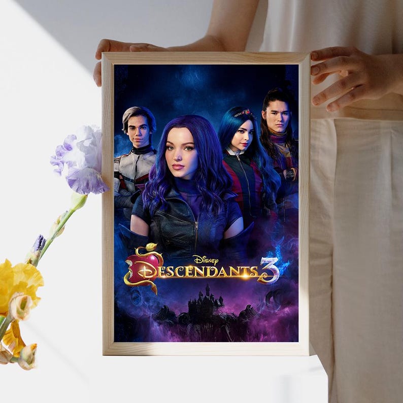 Descendants 3 Movie Poster,high Quality Canvas Printing, Wall Art, Home ...