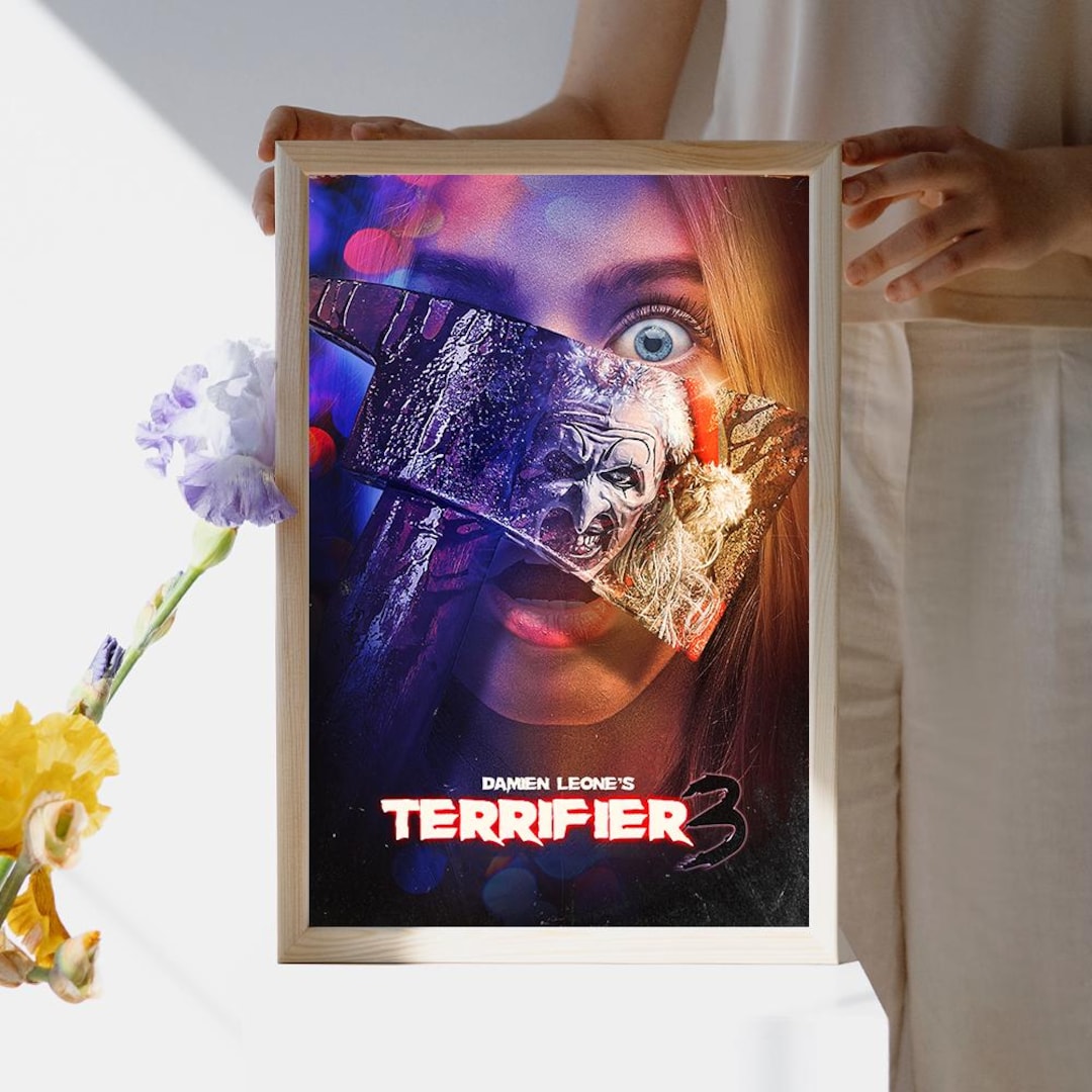 2024 Terrifier 3 Movie Poster, High Quality Canvas Printing, Wall Art ...