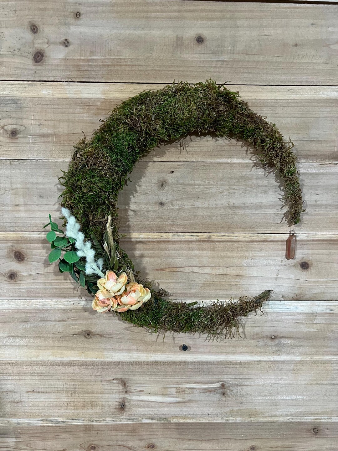 Simple Peony Moss Moon - Etsy