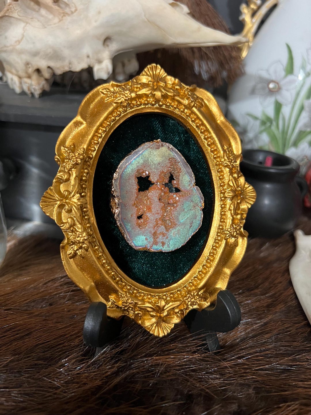 Geode Gold Tabletop Frame - Etsy