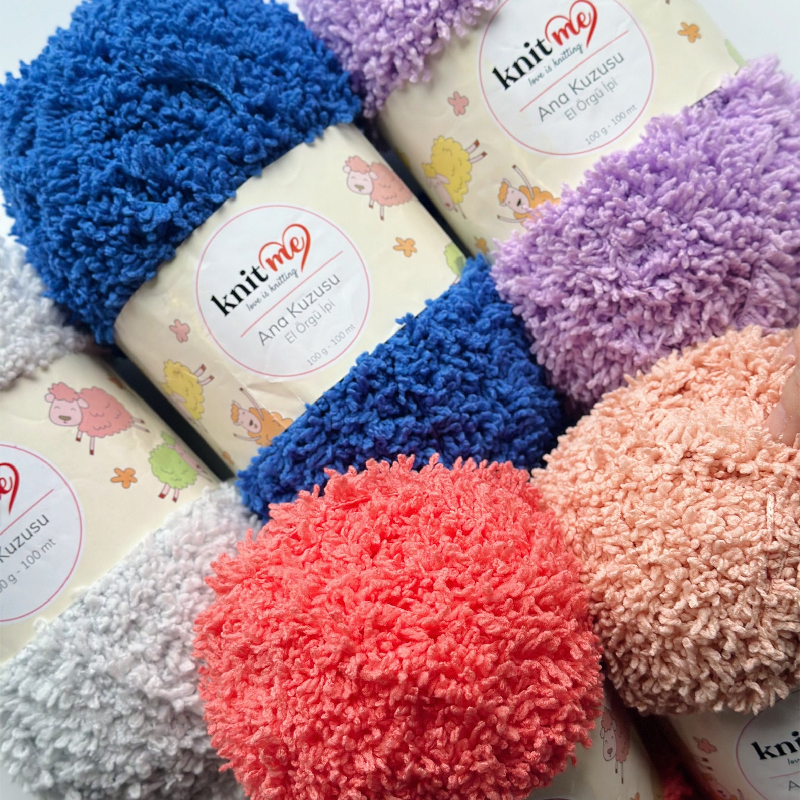Knitme Ana Kuzusu, Fluffy Yarn, Baby Yarn, Soft Yarn, Toy Amigurumi ...