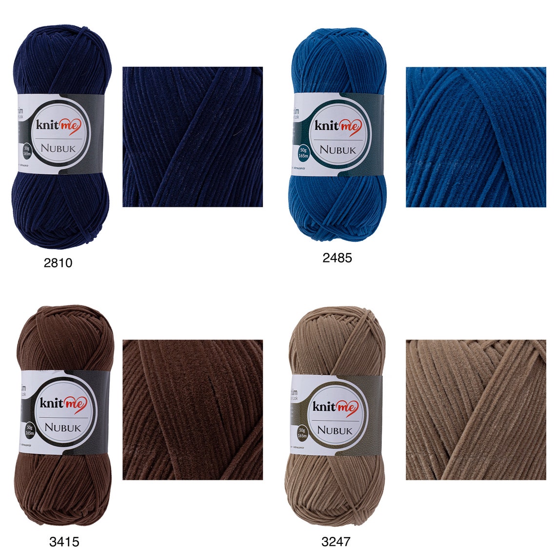Knitme Nubuck, Knitting Yarn, Suede Yarn, Leather Look Yarn, Soft Yarn ...