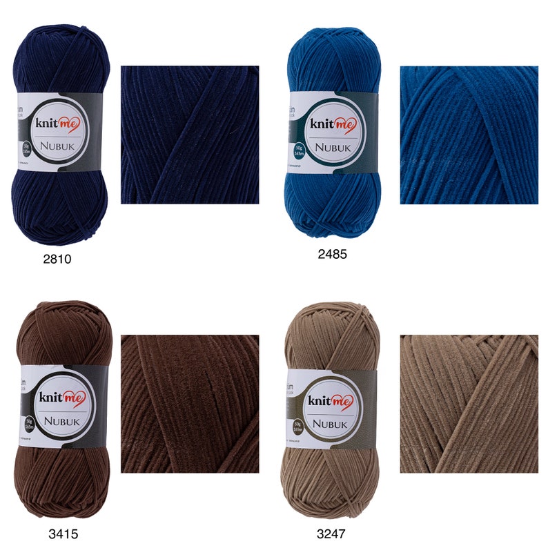 Knitme Nubuck, Knitting Yarn, Suede Yarn, Leather Look Yarn, Soft Yarn ...