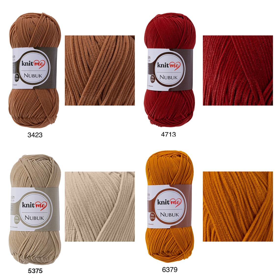 Knitme Nubuck, Knitting Yarn, Suede Yarn, Leather Look Yarn, Soft Yarn ...
